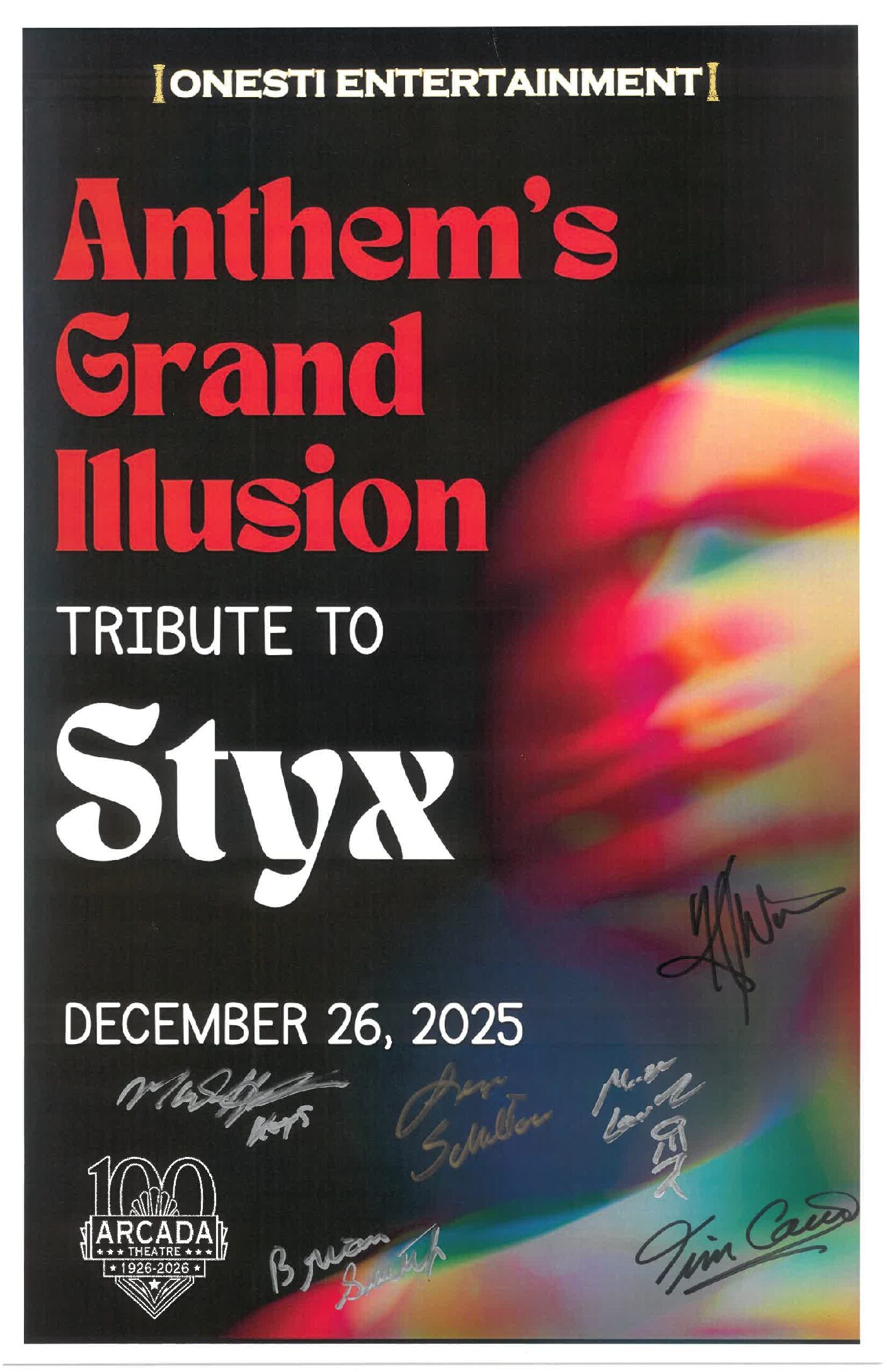 Anthem's Grand Illusion (Styx Tribute) Poster 12/26/25-ARC - RockStock ...