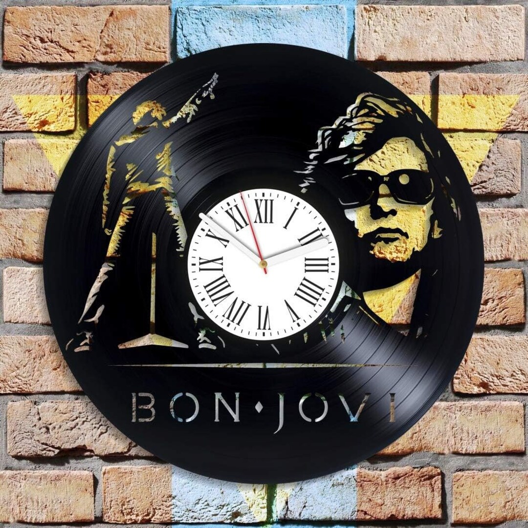 Bon Jovi Vinyl Record Wall Clock - RockStock Store