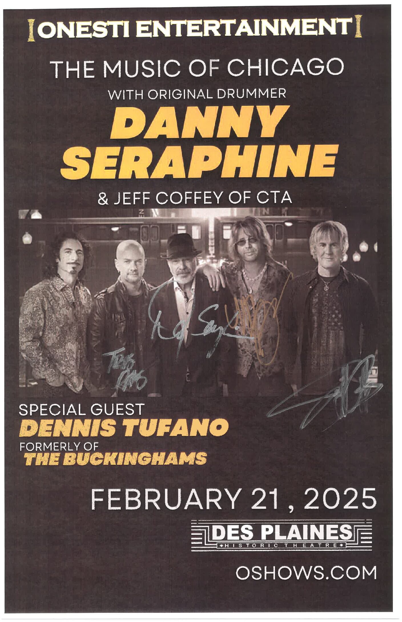 Danny Seraphine Poster 2/21/25 -DPT - RockStock Store