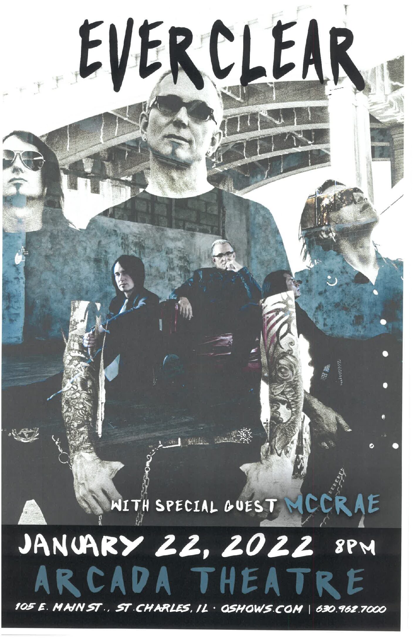 Everclear Poster 1/22/22-ARC (Unsigned Only) - RockStock Store