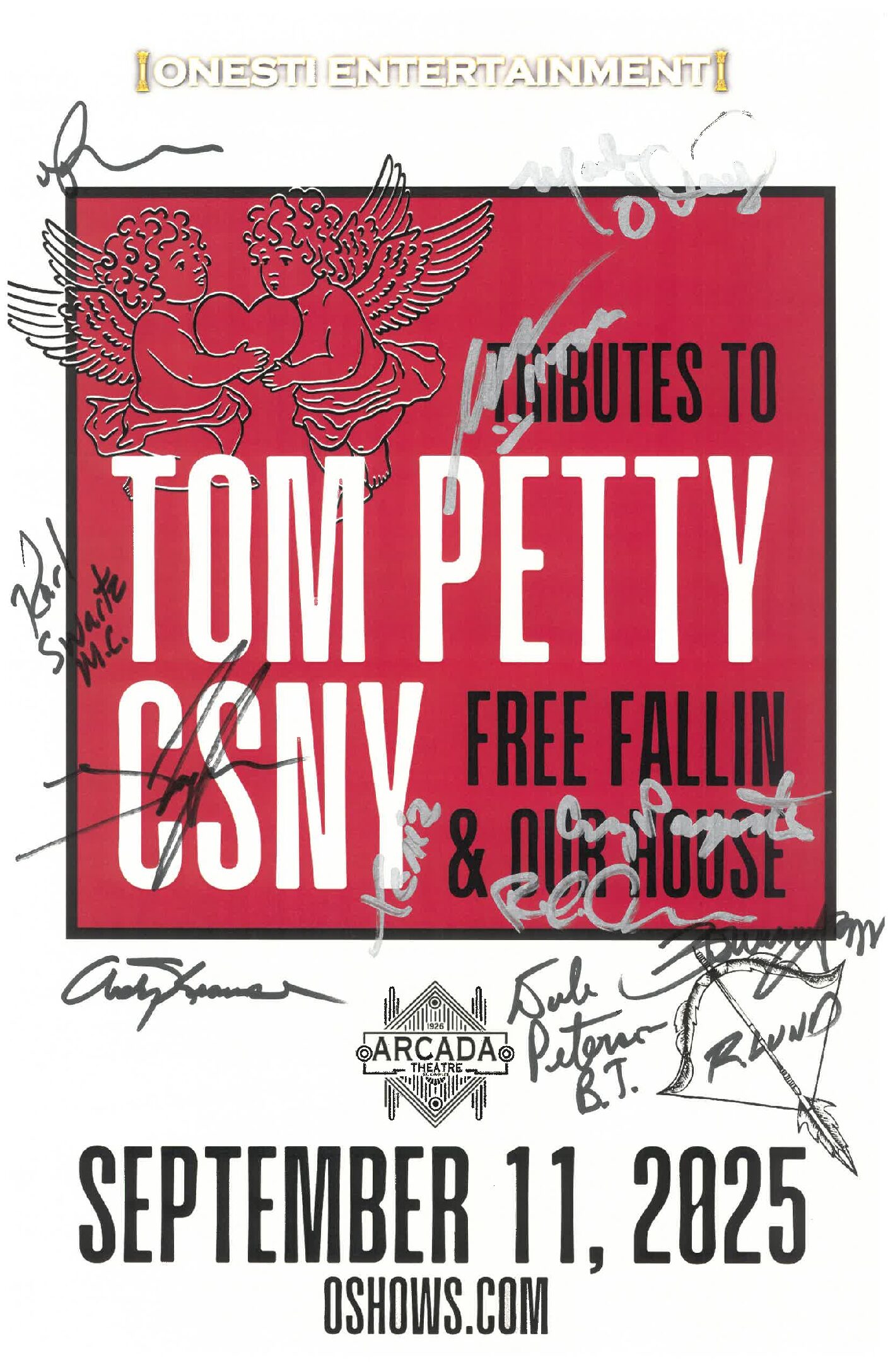 Free Fallin / Our House Poster (Tom Petty & CSNY Tribute) 9/11/25-ARC ...