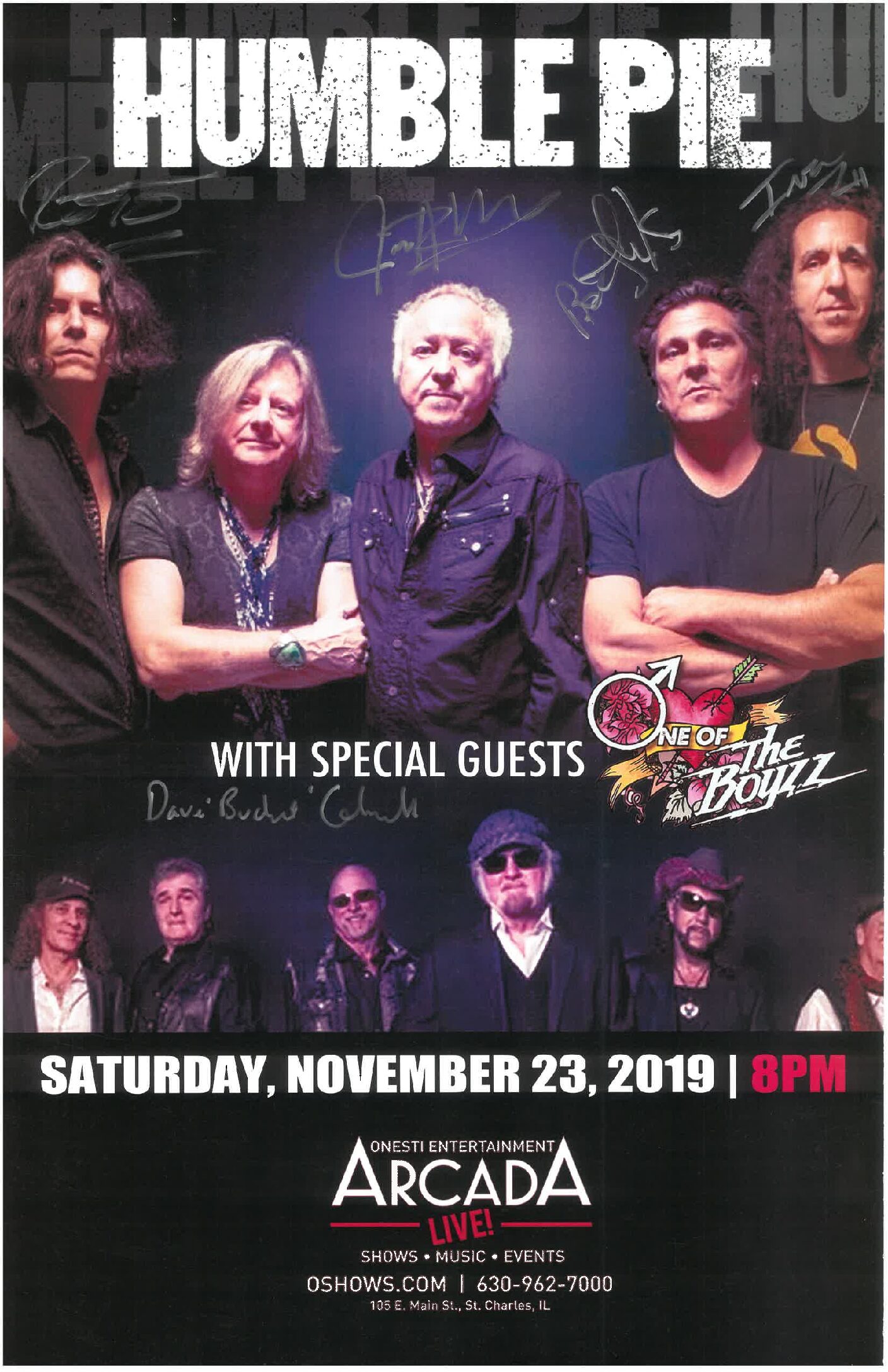 Humble Pie Poster 11/23/19-ARC - RockStock Store