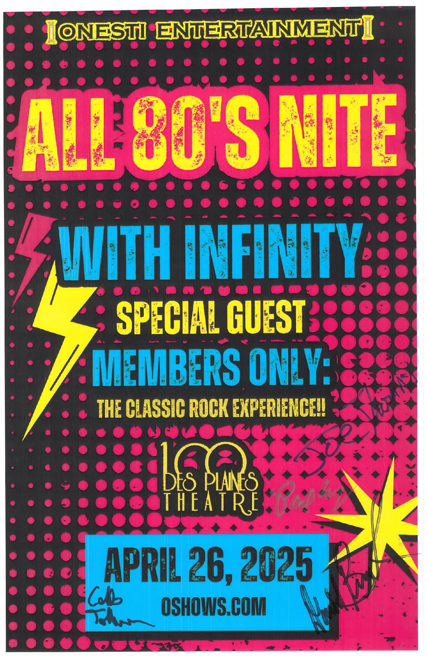 Infinity/Members Only Poster 4/26/25 DP - RockStock Store
