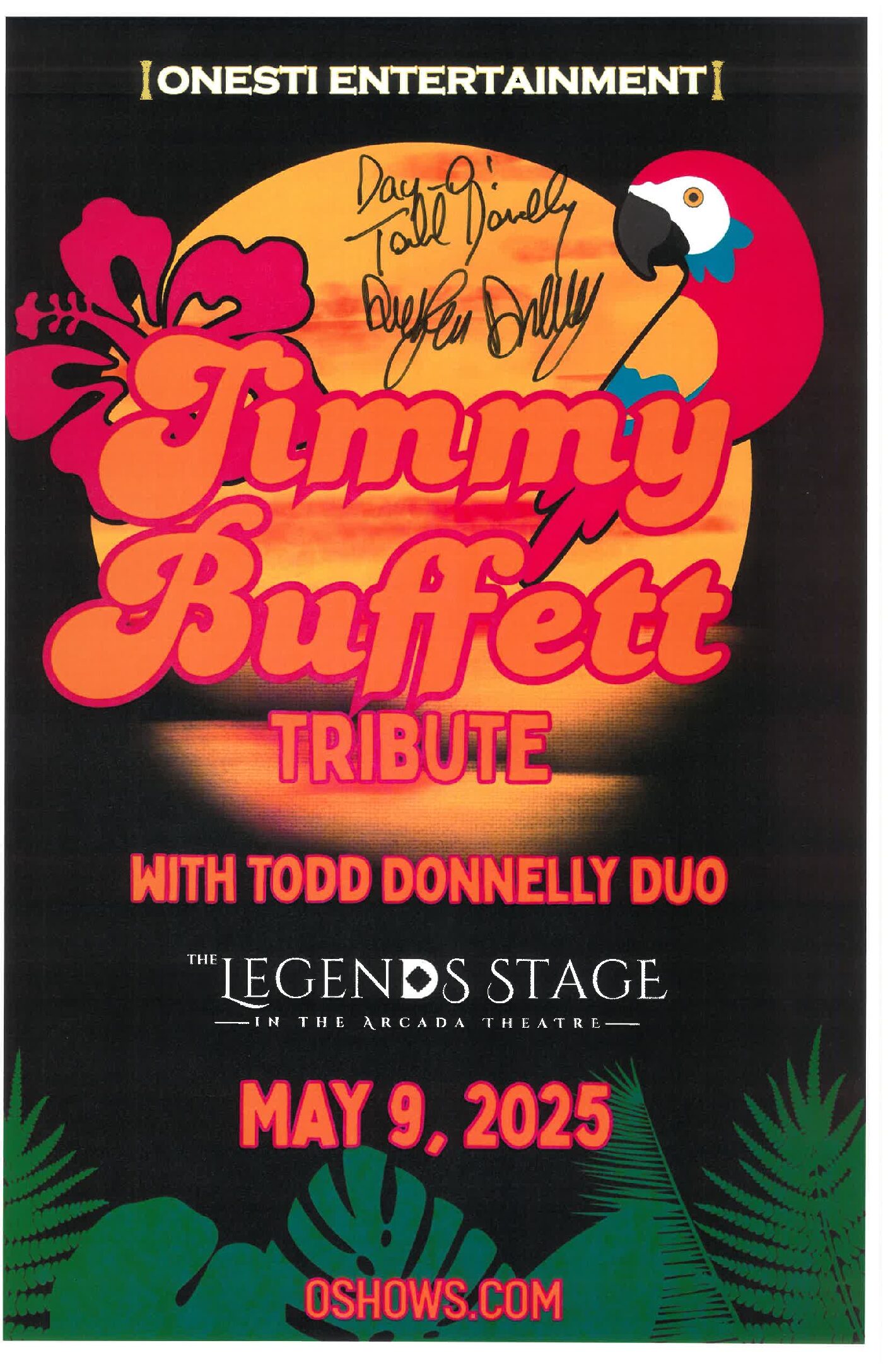 Jimmy Buffett Tribute Poster 5/9/2025- ARC - RockStock Store