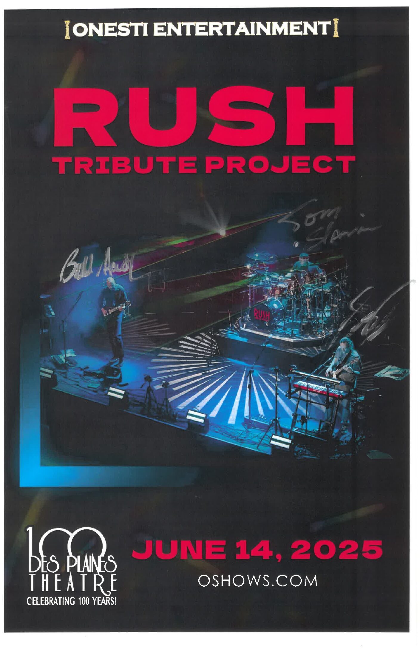 RUSH Tribute Project Poster 6/14/25-DPT - RockStock Store
