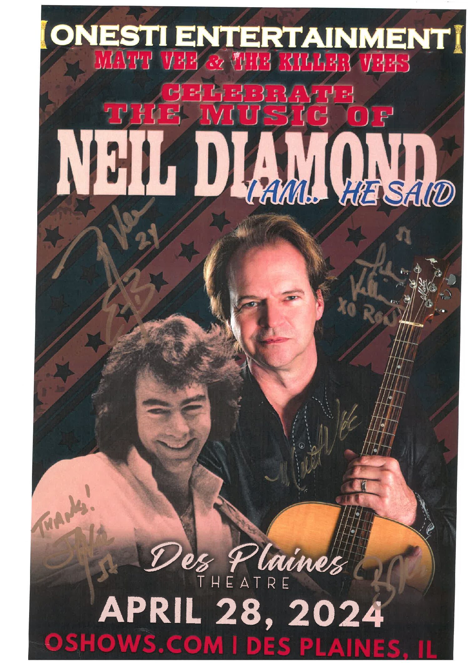 Matt Vee and the Killer Vees Celebrating the Music of Neil Diamond ...