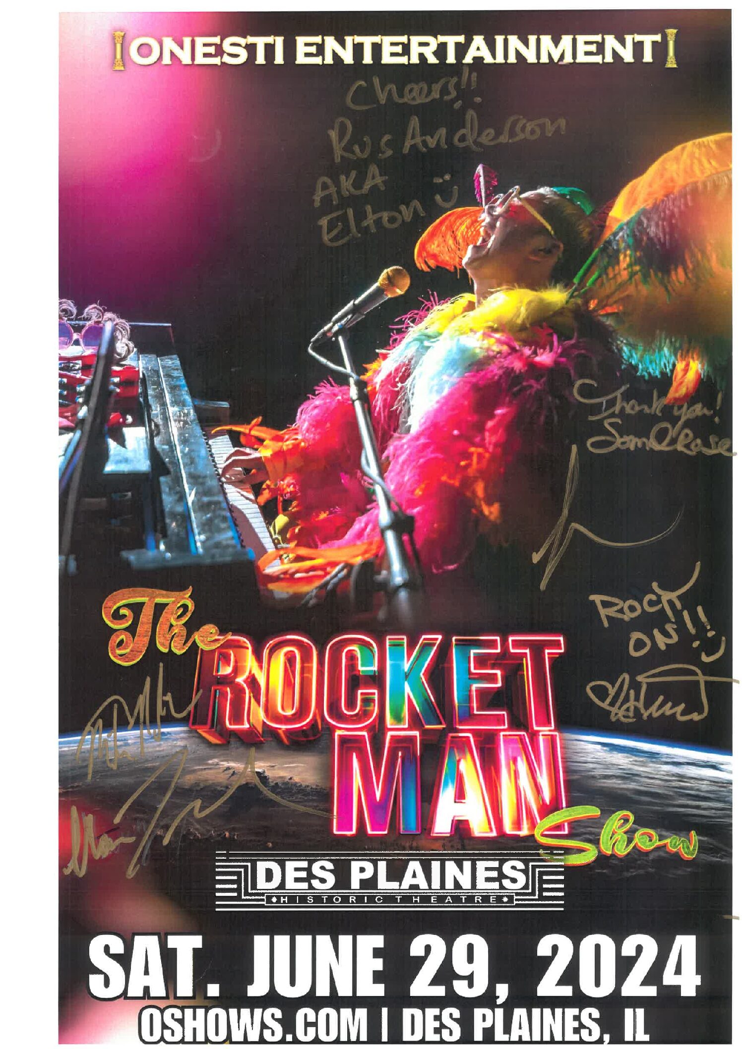 The Rocket Man Show Poster-06/29/24-DPT - RockStock Store
