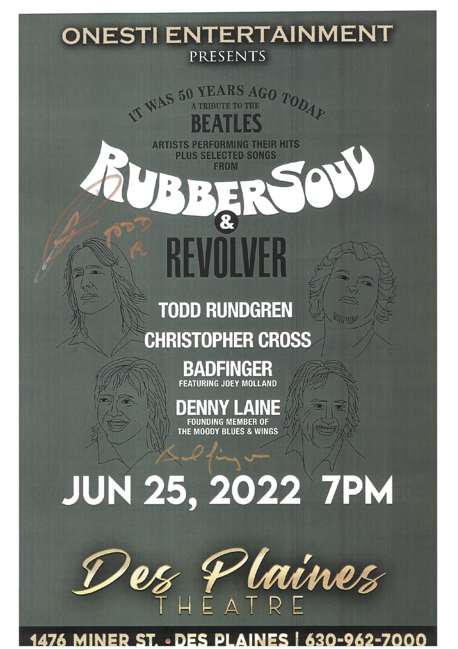 Rubber Soul & Revolver Poster (Beatles Tribute)-06/25/22-DPT ...