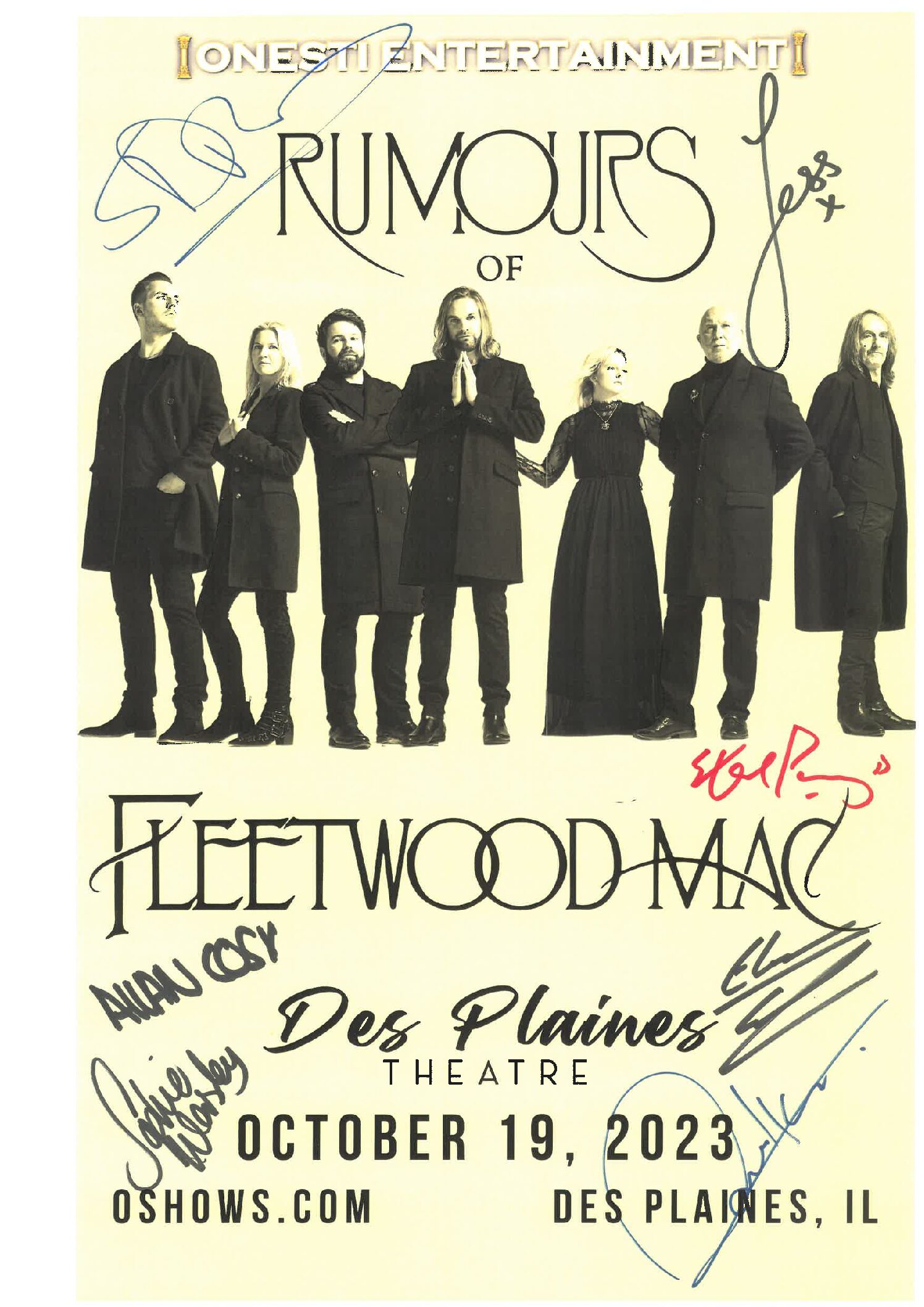 Rumors of Fleetwood Mac Poster (Tribute)-10/19/23-DPT - RockStock Store