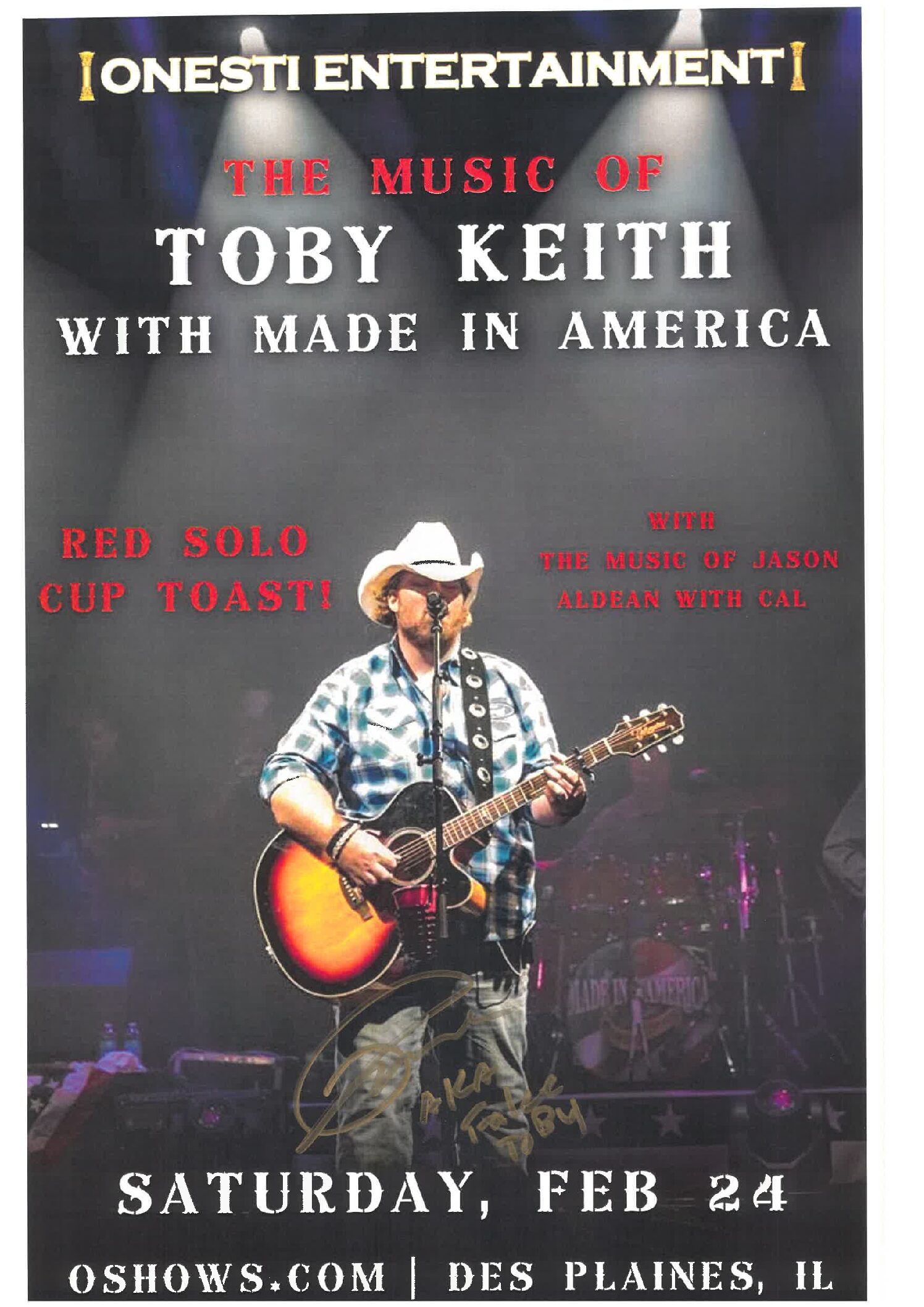 Made in America (Toby Keith Tribute) Poster-02/24/24-DPT - RockStock Store