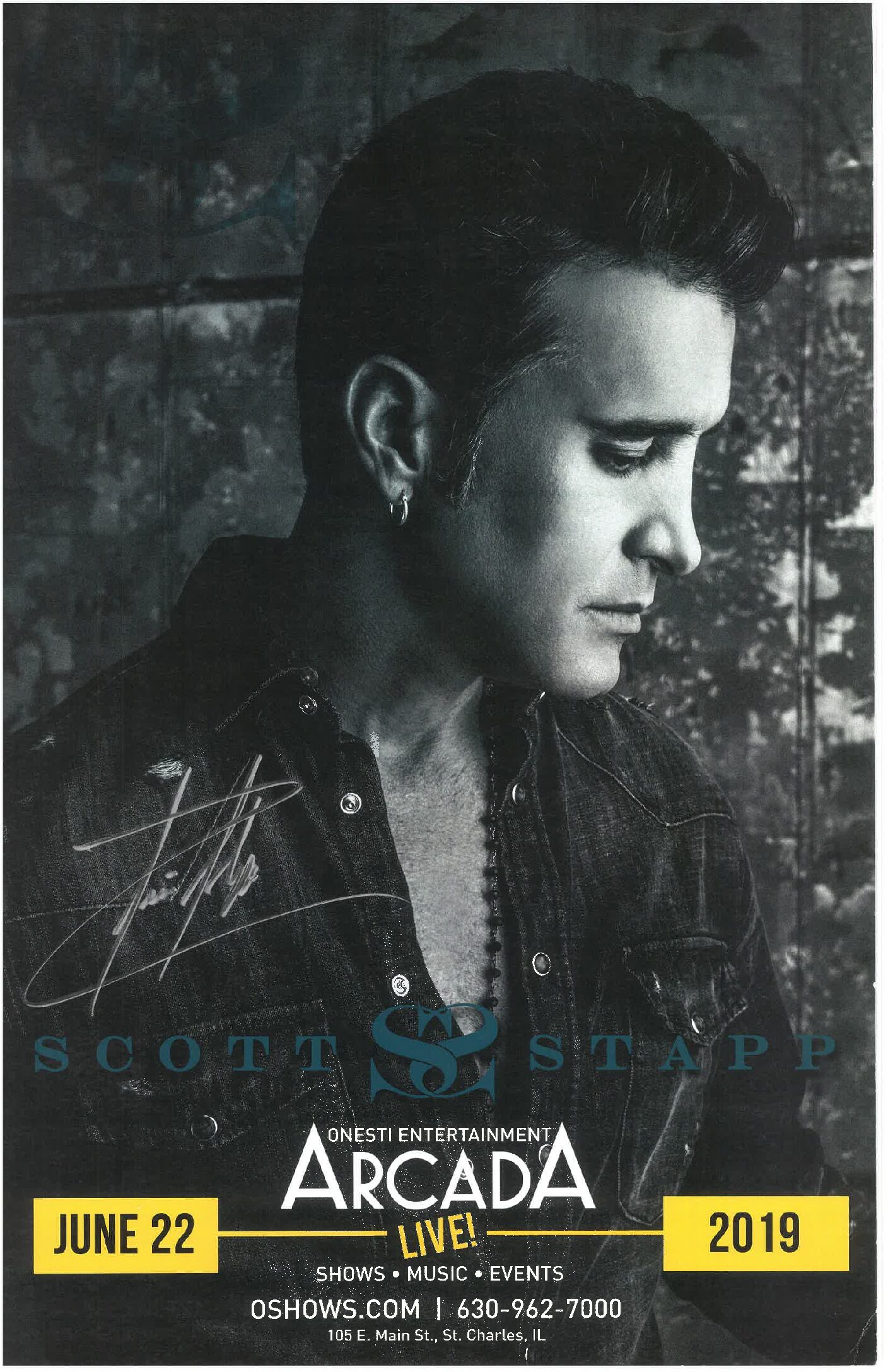 Scott Stapp Poster-6/22/19 (Signed)-ARC - RockStock Store