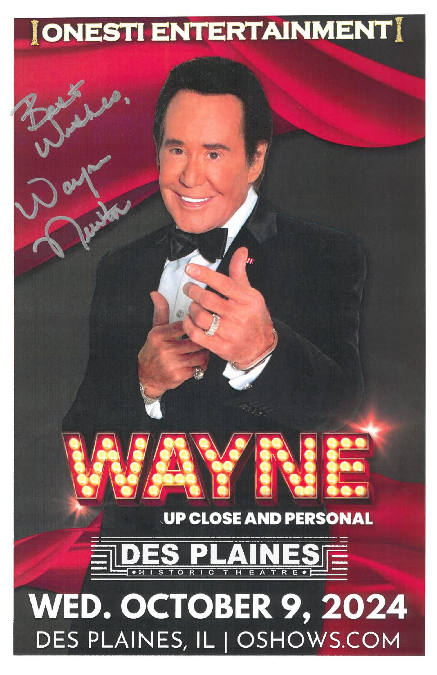 Wayne Newton Poster-10/09/24-DPT - RockStock Store
