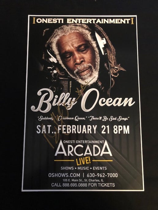 Billy Ocean Poster- 2/21/14 (Signed) - RockStock Store
