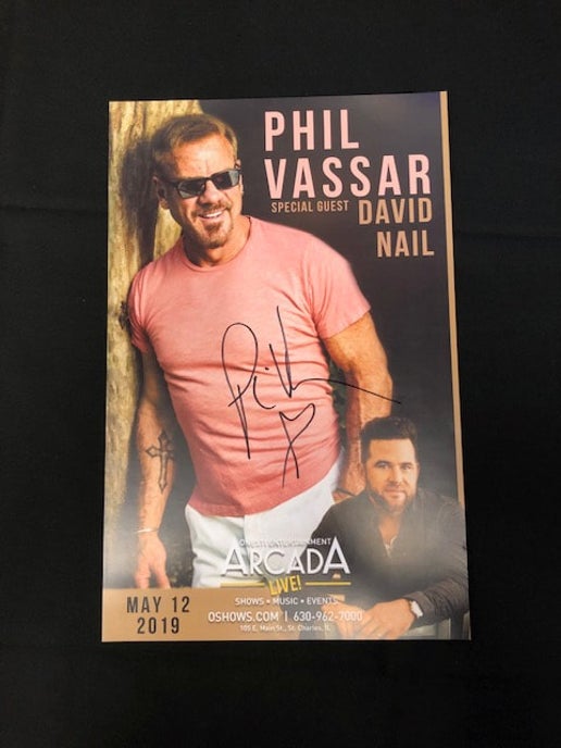 Phil Vassar Poster-5/12/19 (Signed) - RockStock Store