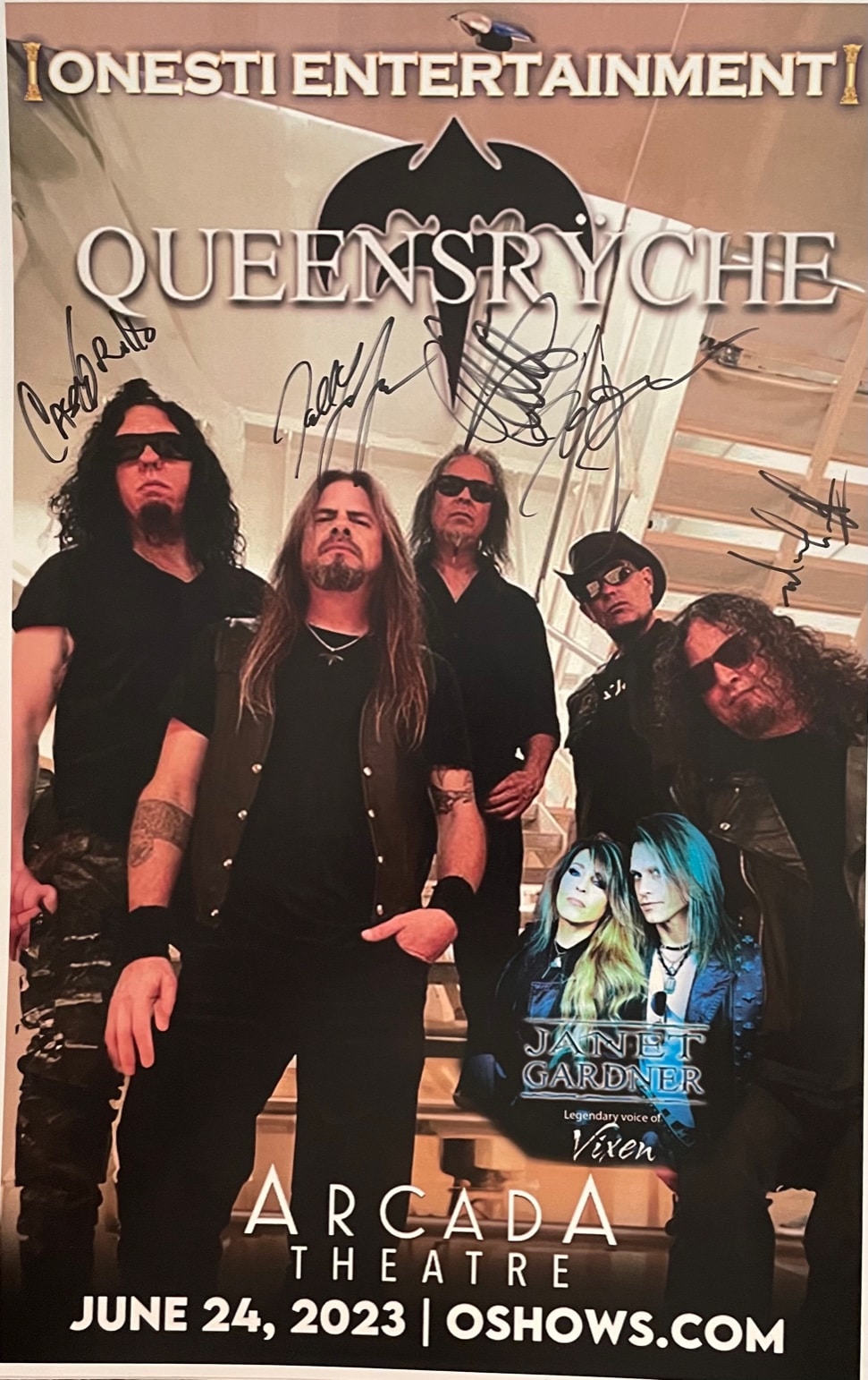 Queensryche Poster (Unsigned Only) 6/24/2023-ARC - RockStock Store
